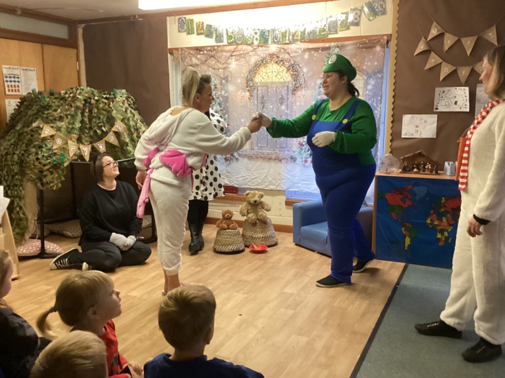 Our Pantomime, Christmas Dinner and Nativity